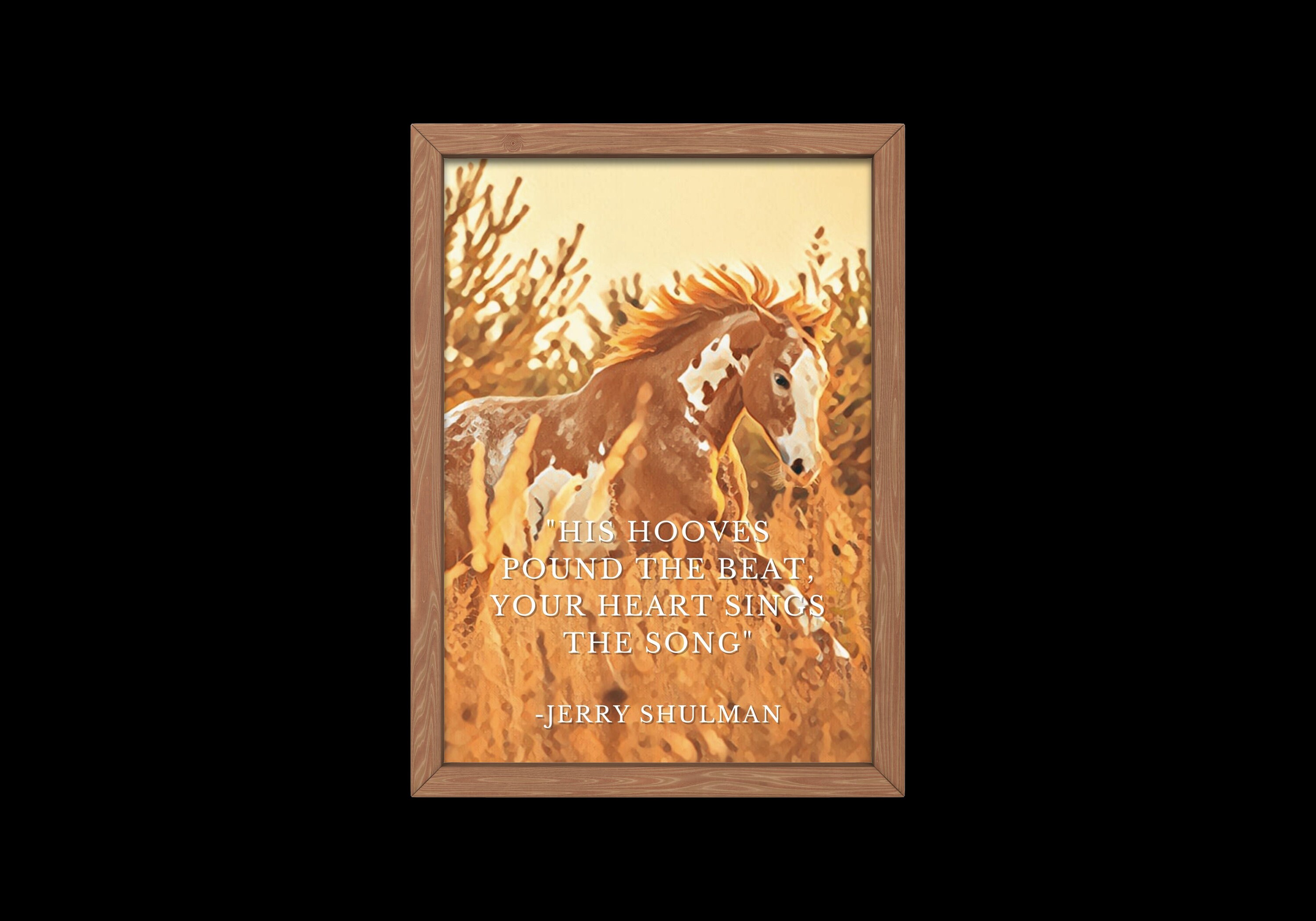 Hooves Are the Beat Horse Print Watercolor Paint Horse Print Horse ...