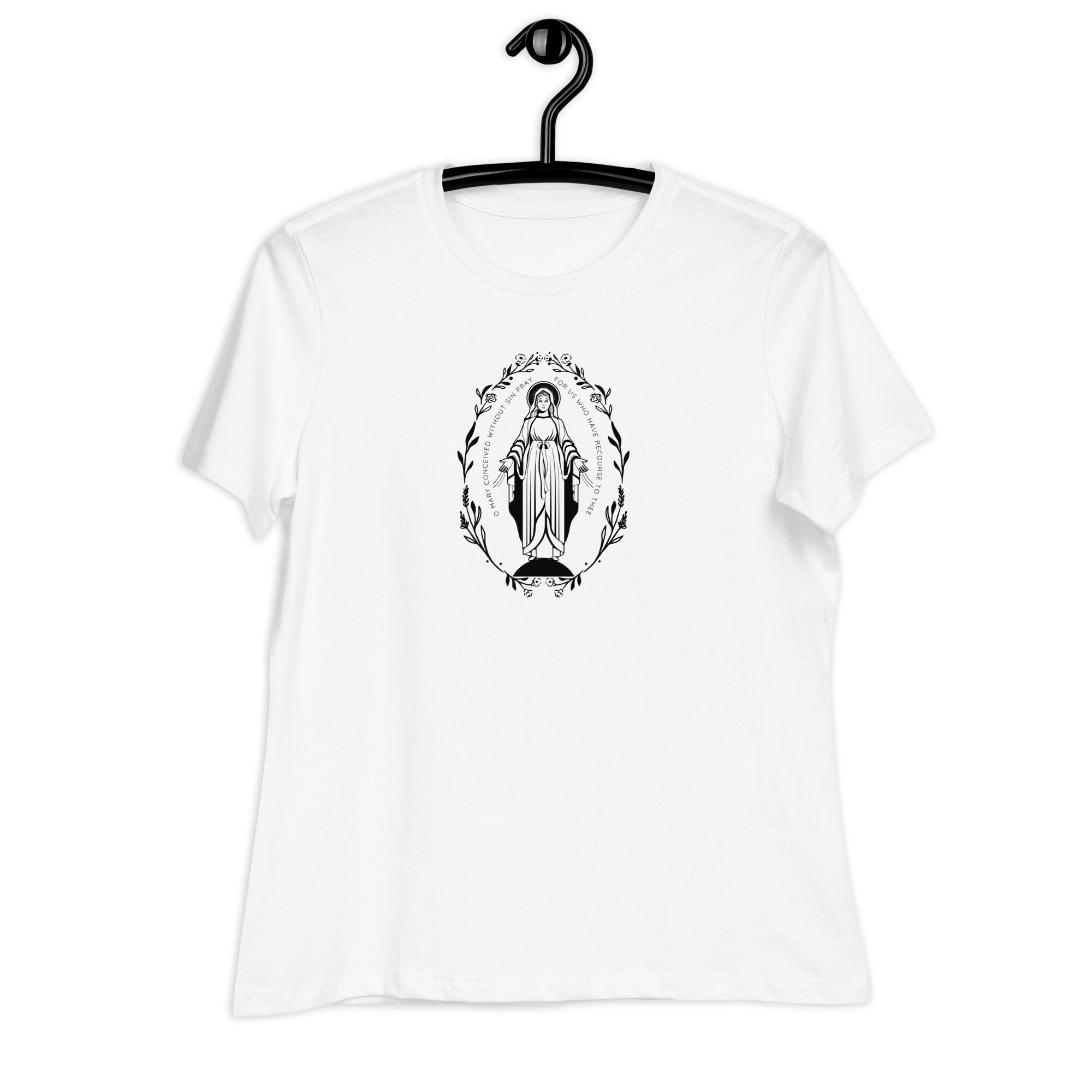 Miraculous Medal Shirt, Marian T-shirt, Catholic Clothing, Catholic ...