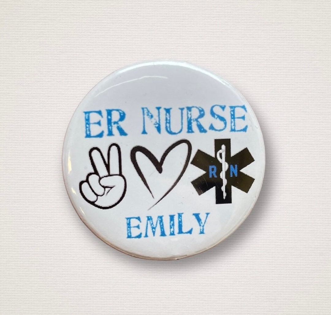 1.5" Customizable Nurse Badge - Etsy