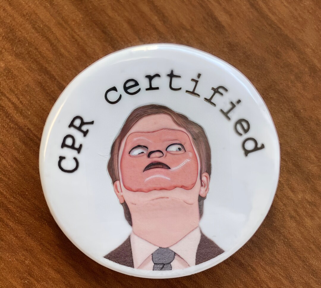 1.5" Dwight CPR Badge - Etsy