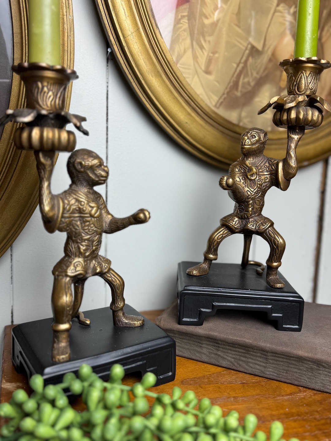 Brass Monkey Guard Candle Holders - Etsy