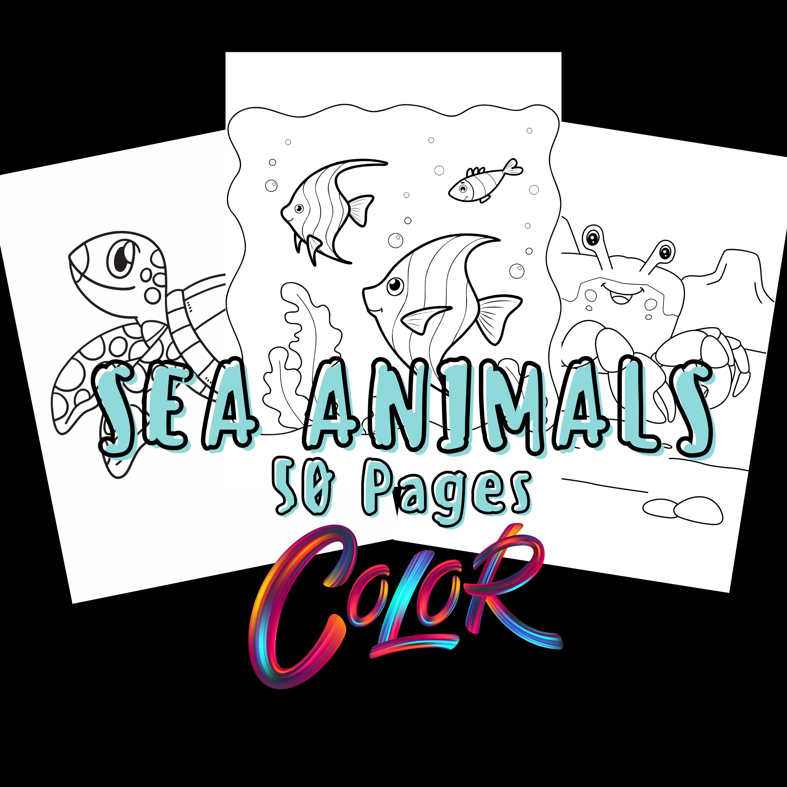 Sea Animals Coloring Pages | 50 Printable Pages of Sea Animals and Fish ...