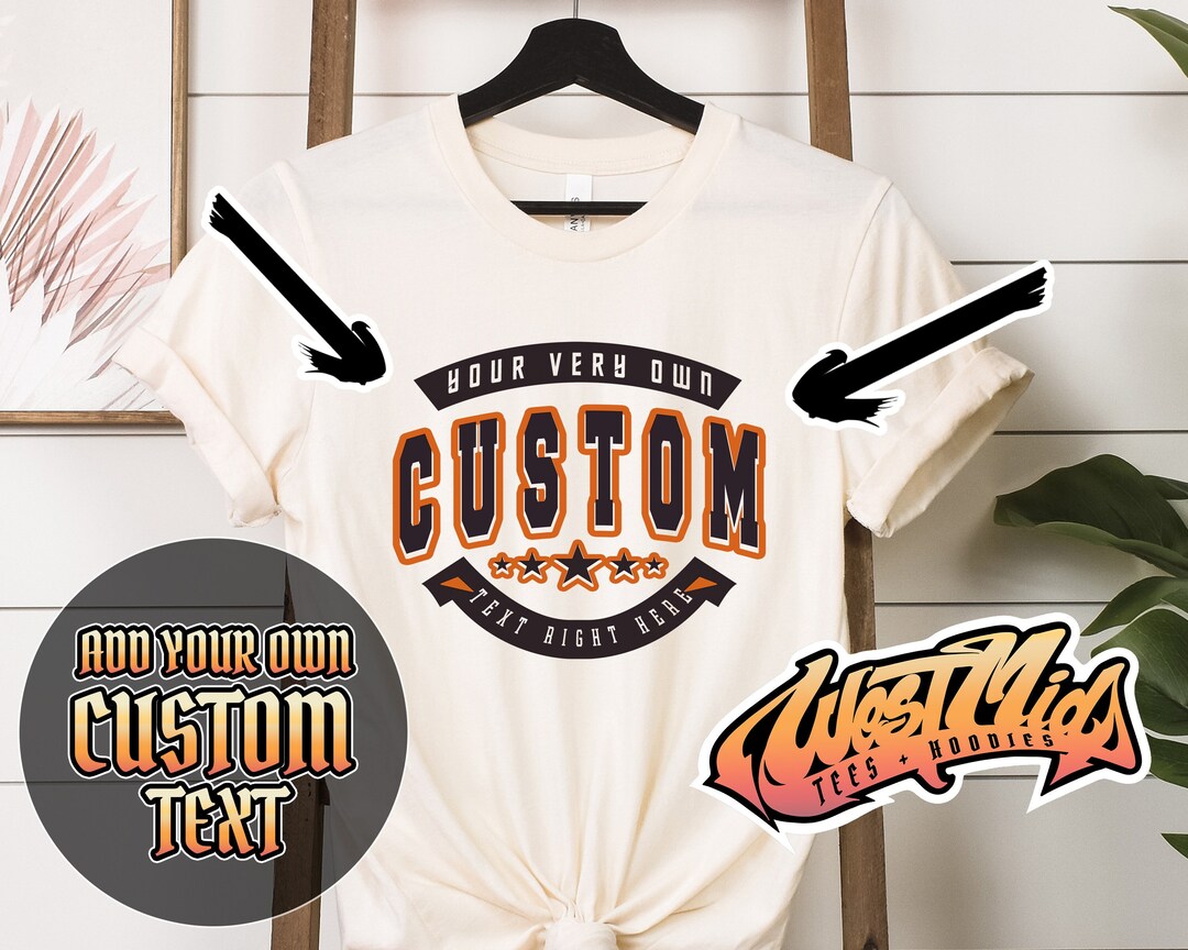 Custom Sport Team Spirit Logo T-shirt Personalised Shirt Print - Etsy