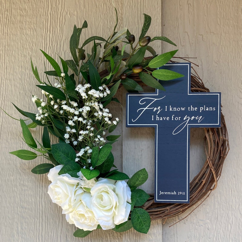 Christian Wreath - Etsy