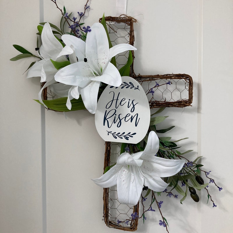 Religious Easter Wreath - Etsy