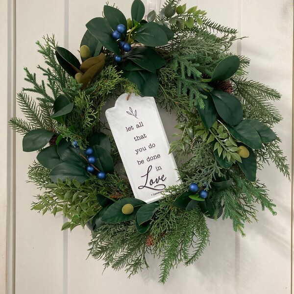 Evergreen Wreath - Etsy