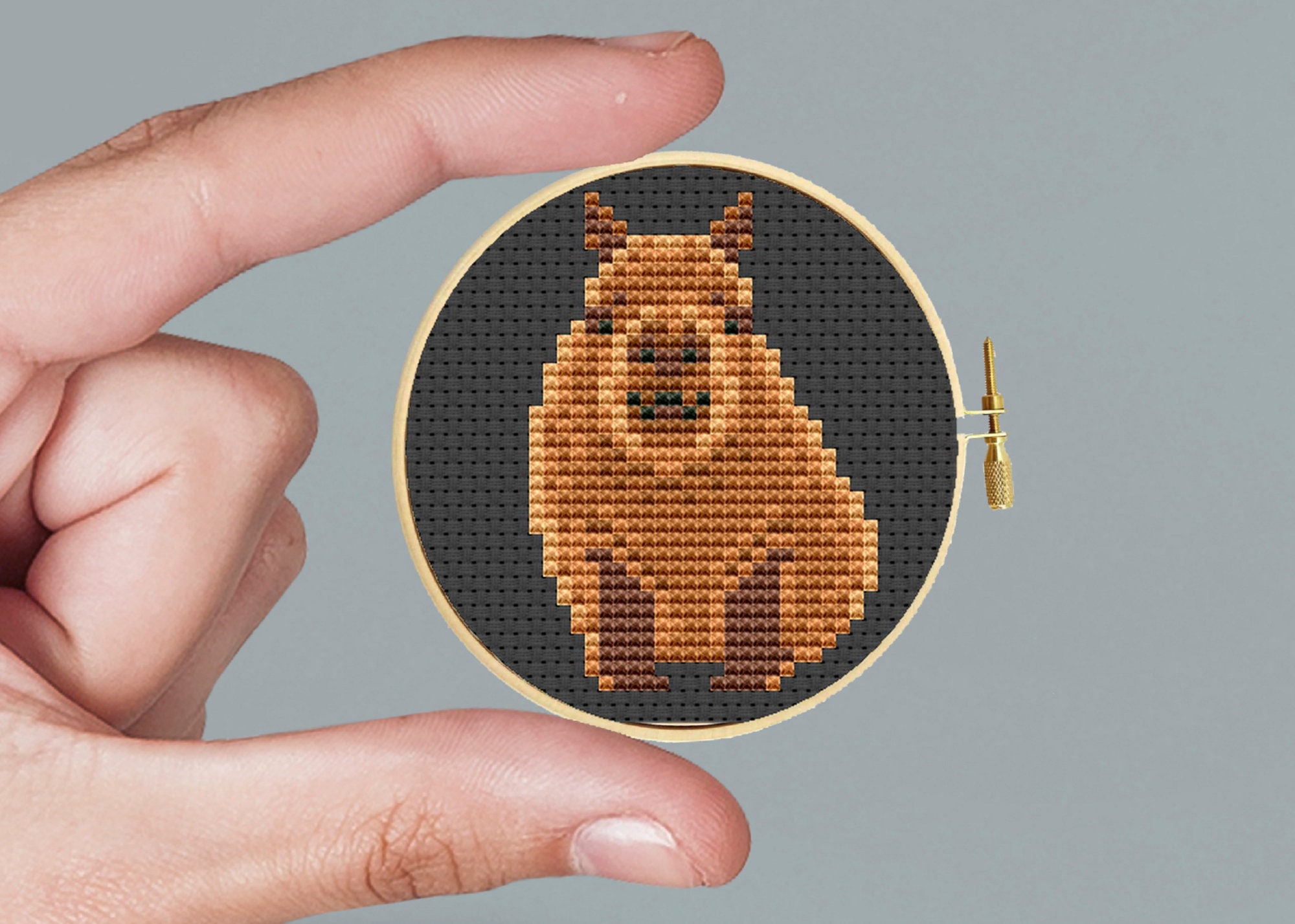 Adorable Miniature Capybara Cross Stitch Design - Etsy