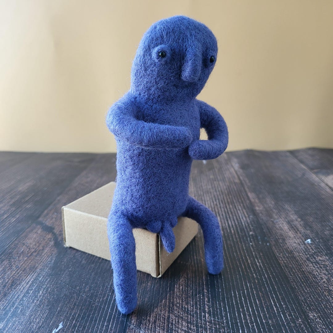 Poseable Doll Funny Breakup Gift Handmade Wool Doll With Bendable Limbs ...