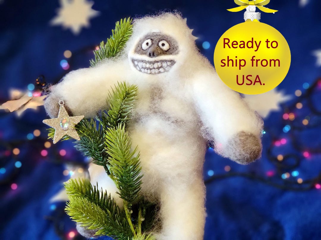 Abominable Snowman Christmas Tree Topper Custom Yeti Christmas Ornament ...