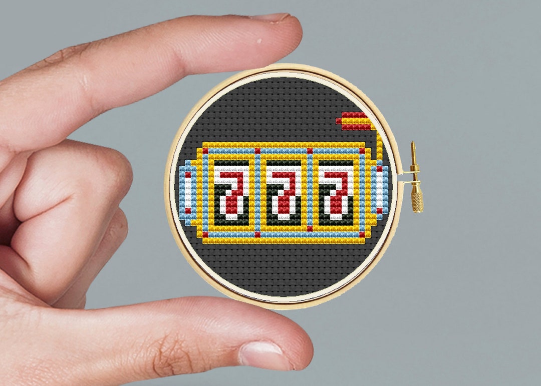 Bingo Slot Machine Cross Stitch Pattern: Casino Embroidery (PDF Pattern ...