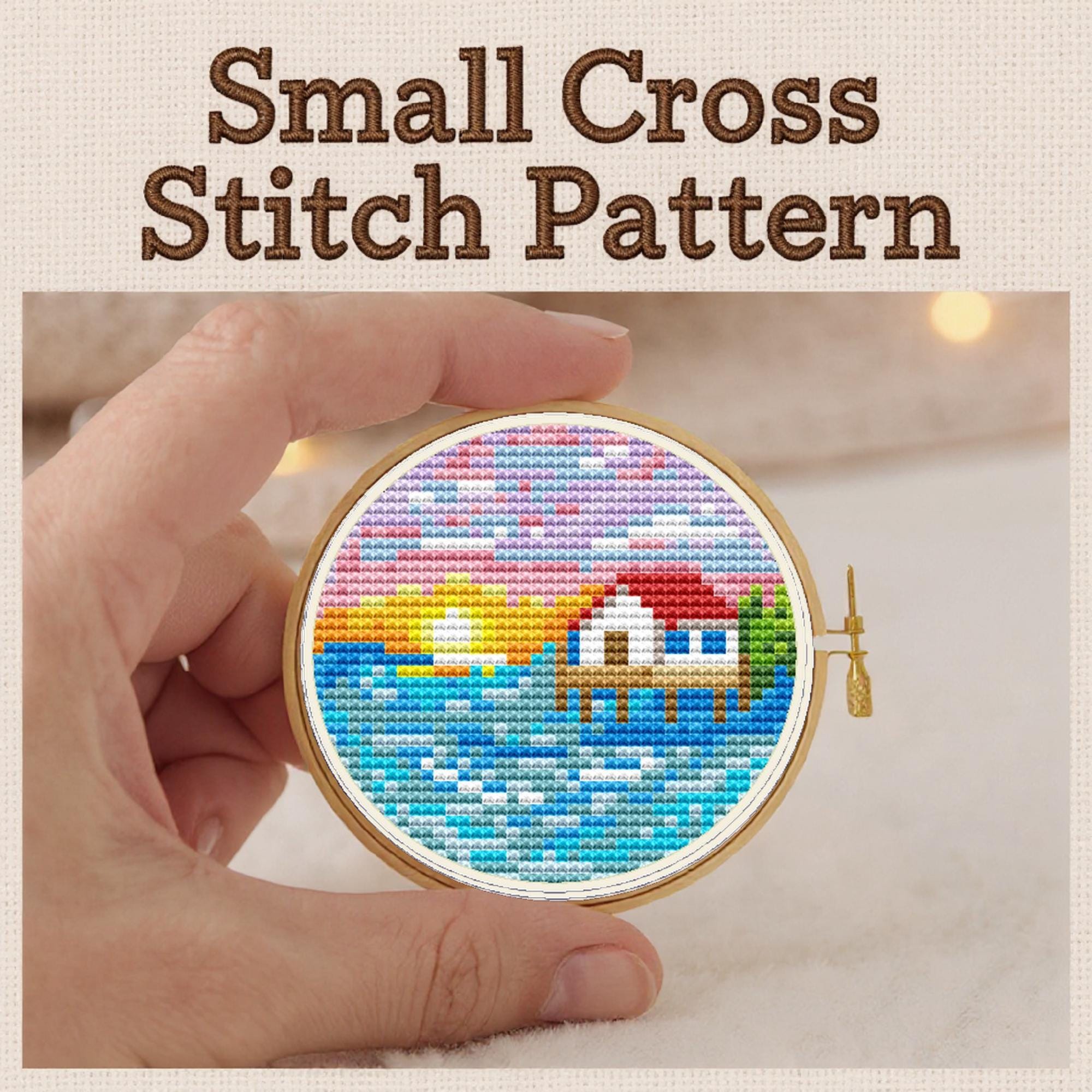 Island Vacation - All Dreams Come True Miniature Cross Stitch Pattern ...