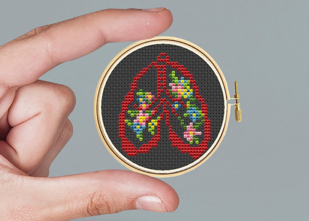 Breathing. Miniature for Cross Stitch Breathe Easily. Embroidery for ...