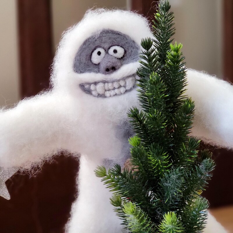 Abominable Snowman Tree Topper - Etsy
