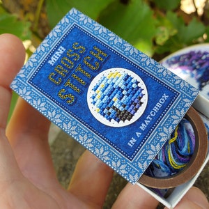 Cross Stitch Kit Starry Night Van Gogh Embroidery for - Etsy