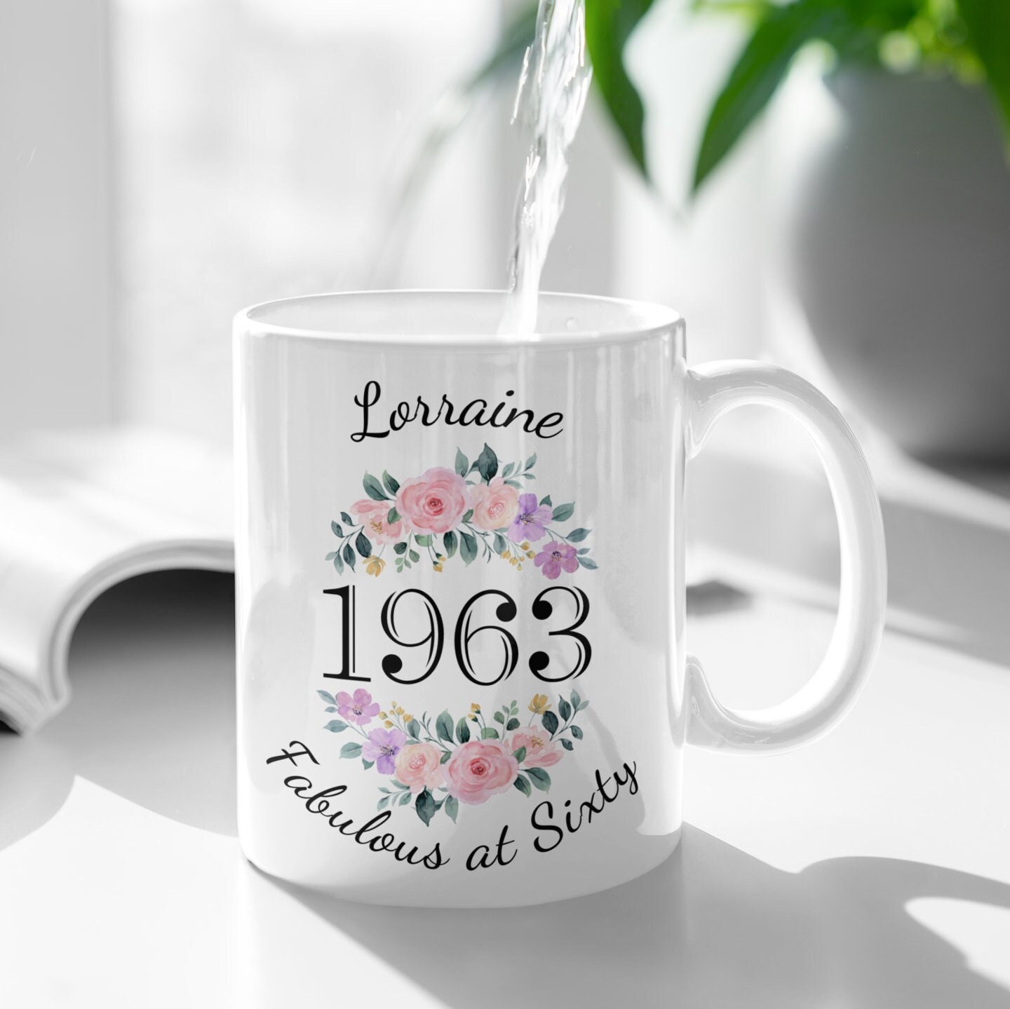 60th Personalised Birthday Coaster for Women Woman's 60th - Etsy UK