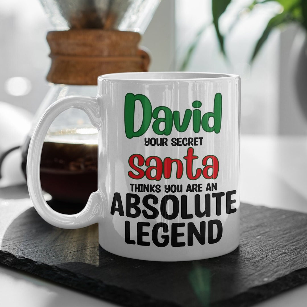 Secret Santa Gift for Men, Christmas Mug Personalised, Secret Santa ...