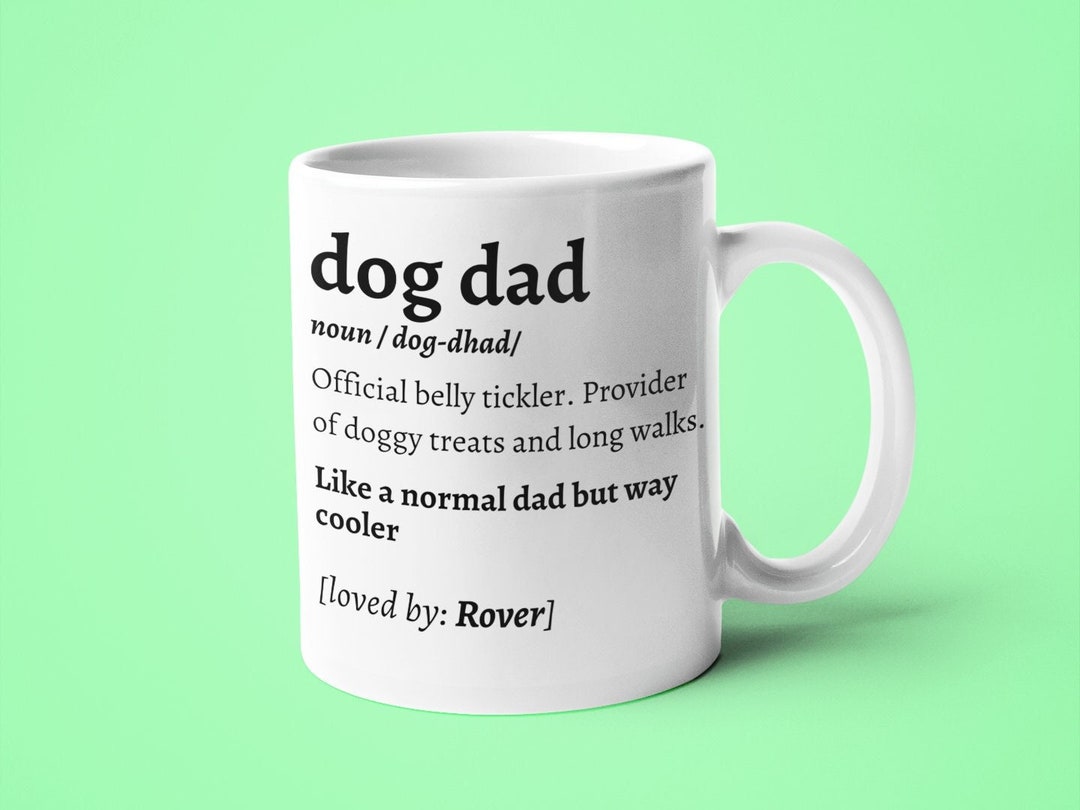 Personalised Dog Dad Mug, Father's Day Gifts, Dog Dad Gift, New Dog ...