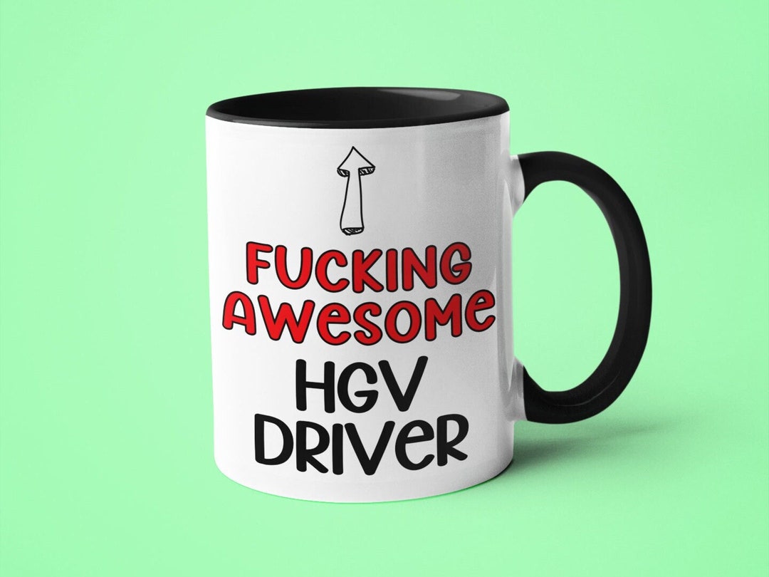 HGV Driver Birthday Gifts, Ceramic Mug and Coaster Gift, Quoted Present ...