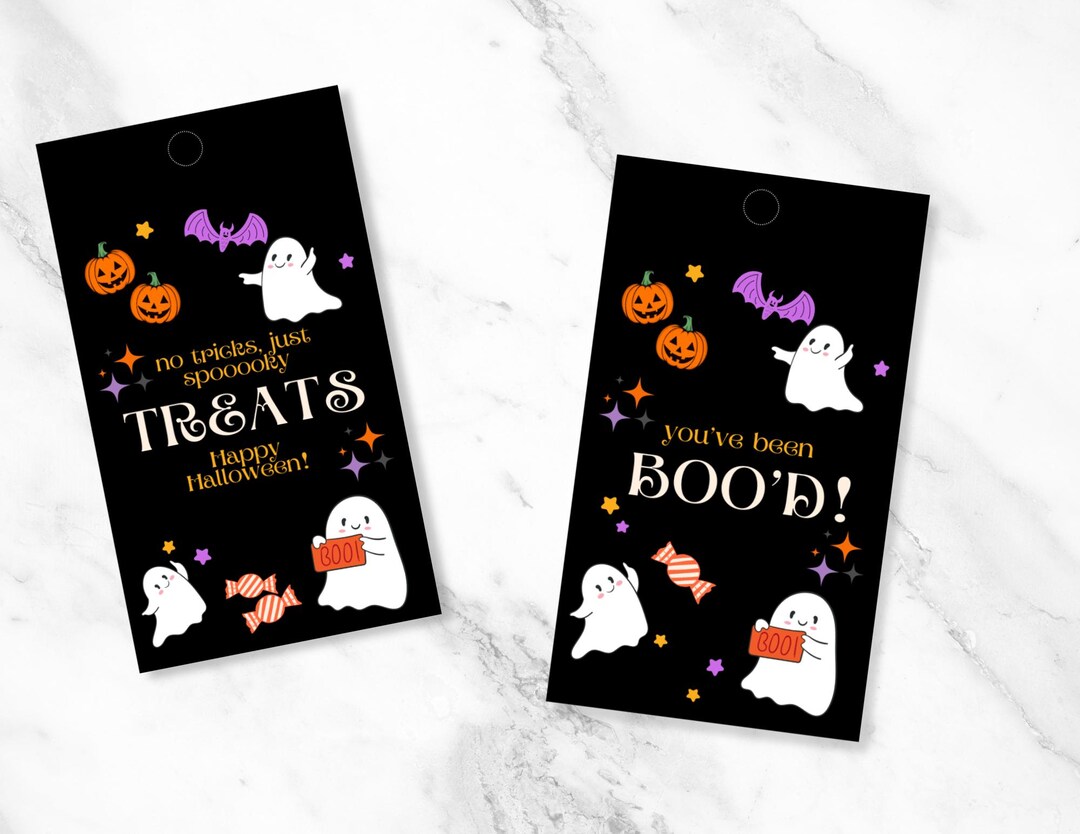 You've Been Boo'd - Halloween Gift Tags to Print at Home - Etsy