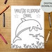 4 Pack Valentine Ocean Coloring Pages for Kids, Kids Valentine Activity ...