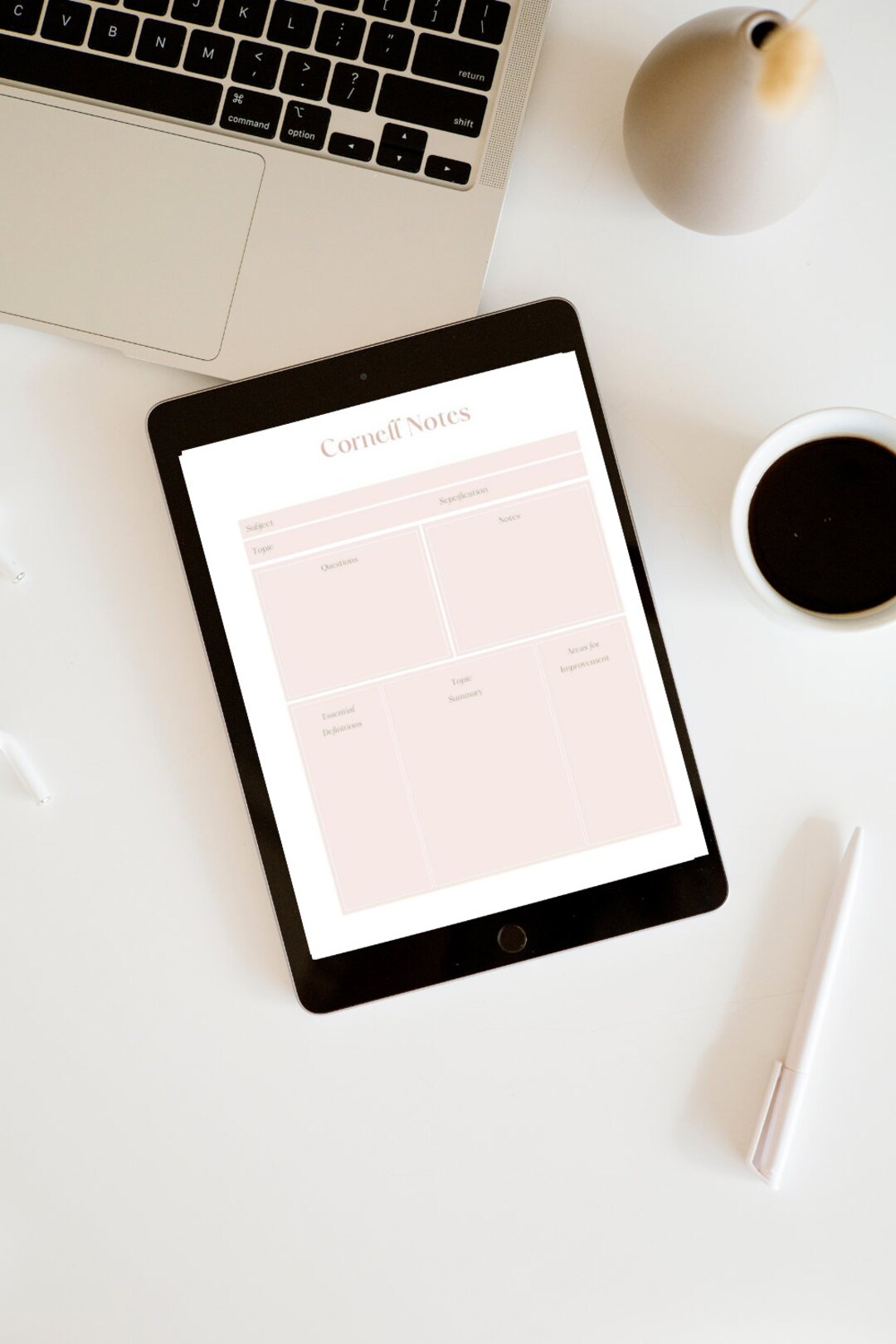 Cornell Notes Template - Revision Resource/ Lecture Notes - Etsy