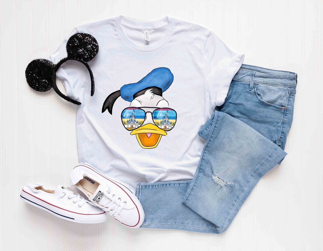 Retro Donald Duck Sunglasses Shirt Donald Duck Shirt Disney - Etsy