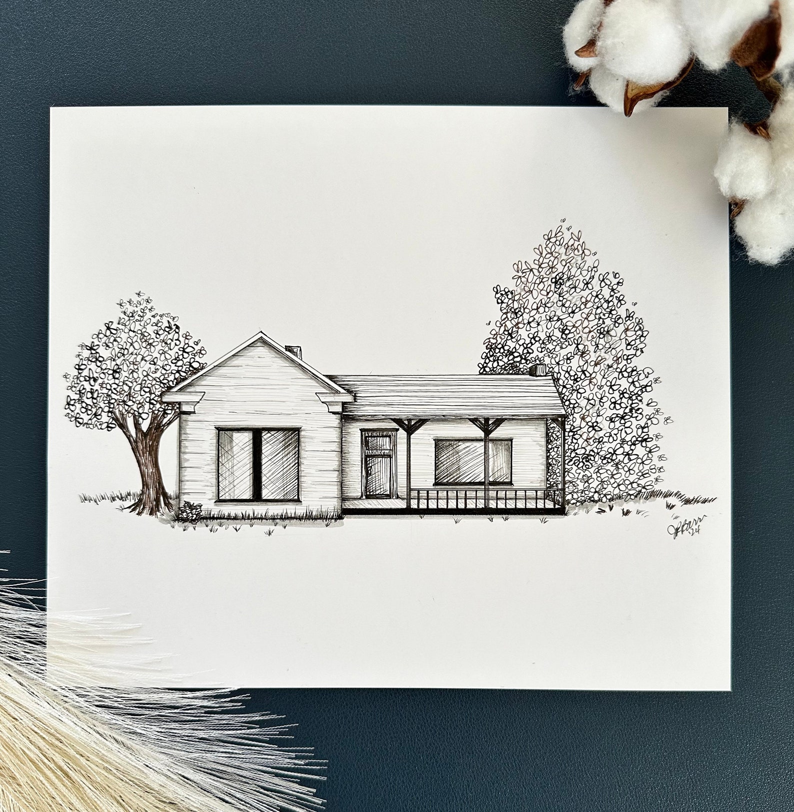 Ink Home Portraits - Etsy
