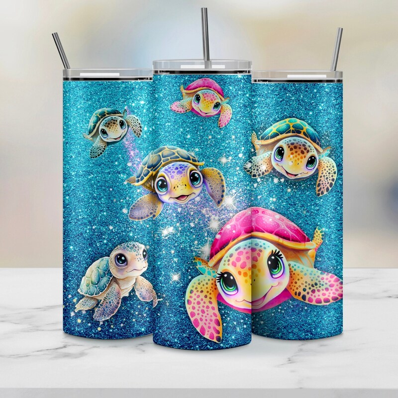 Glitter Turtle - Etsy