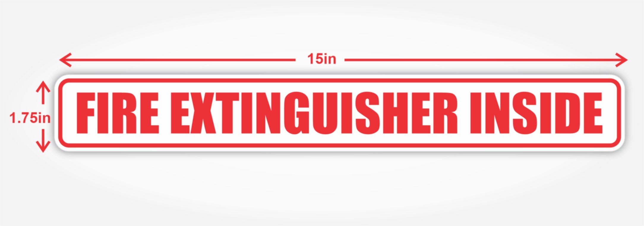 Fire Extinguisher Inside Decal Sticker Semi Truck Safety Decal Vinyl ...