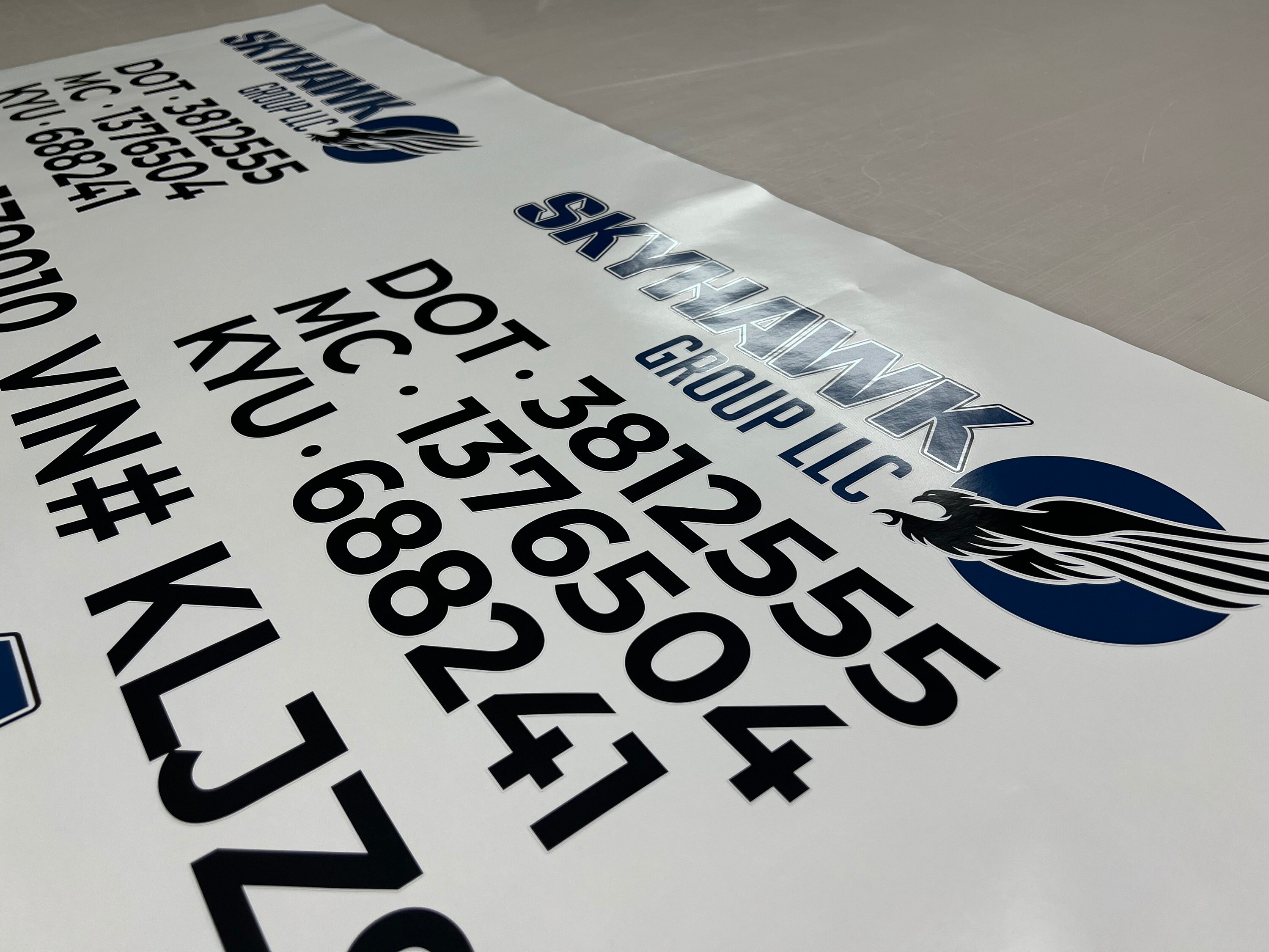 US Dot Truck Signs, Truck Decals Multiple Colors and Sizes Vinyl Decal ...