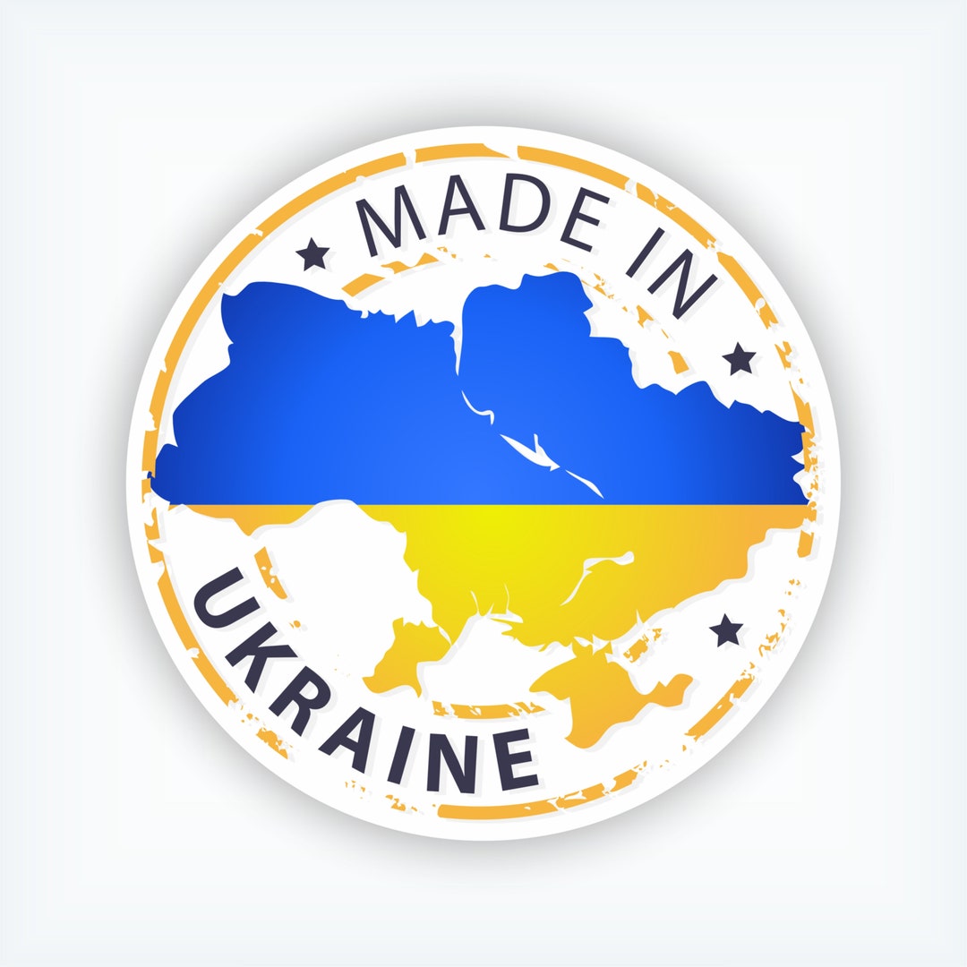 Made in Ukraine Ukrainian Vinyl Decal Car Truck Van Window Bumper ...