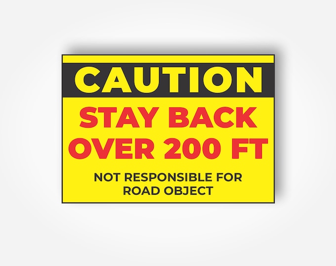 Slow Moving Vehicle Sign Safety Decal Vinyl Sticker for Semi Truck and ...