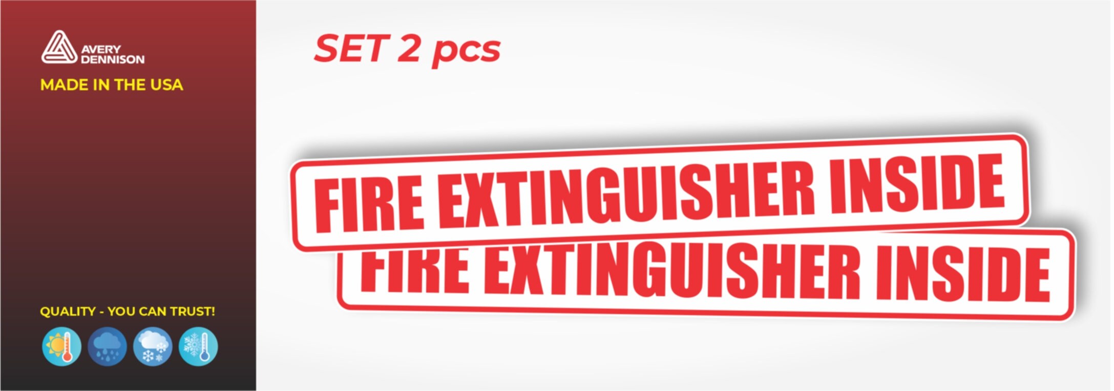 Fire Extinguisher Inside Decal Sticker Semi Truck Safety Decal Vinyl ...
