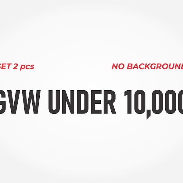 Gvw Decal - Etsy