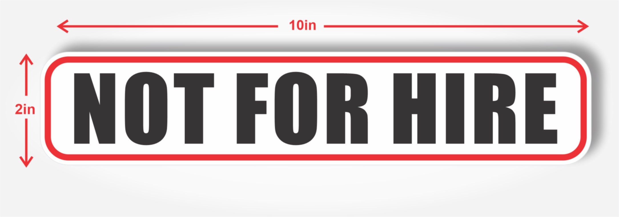 Not for Hire Decal Semi Big Rig Truck OWNER Decal Sticker Trucker (SET ...