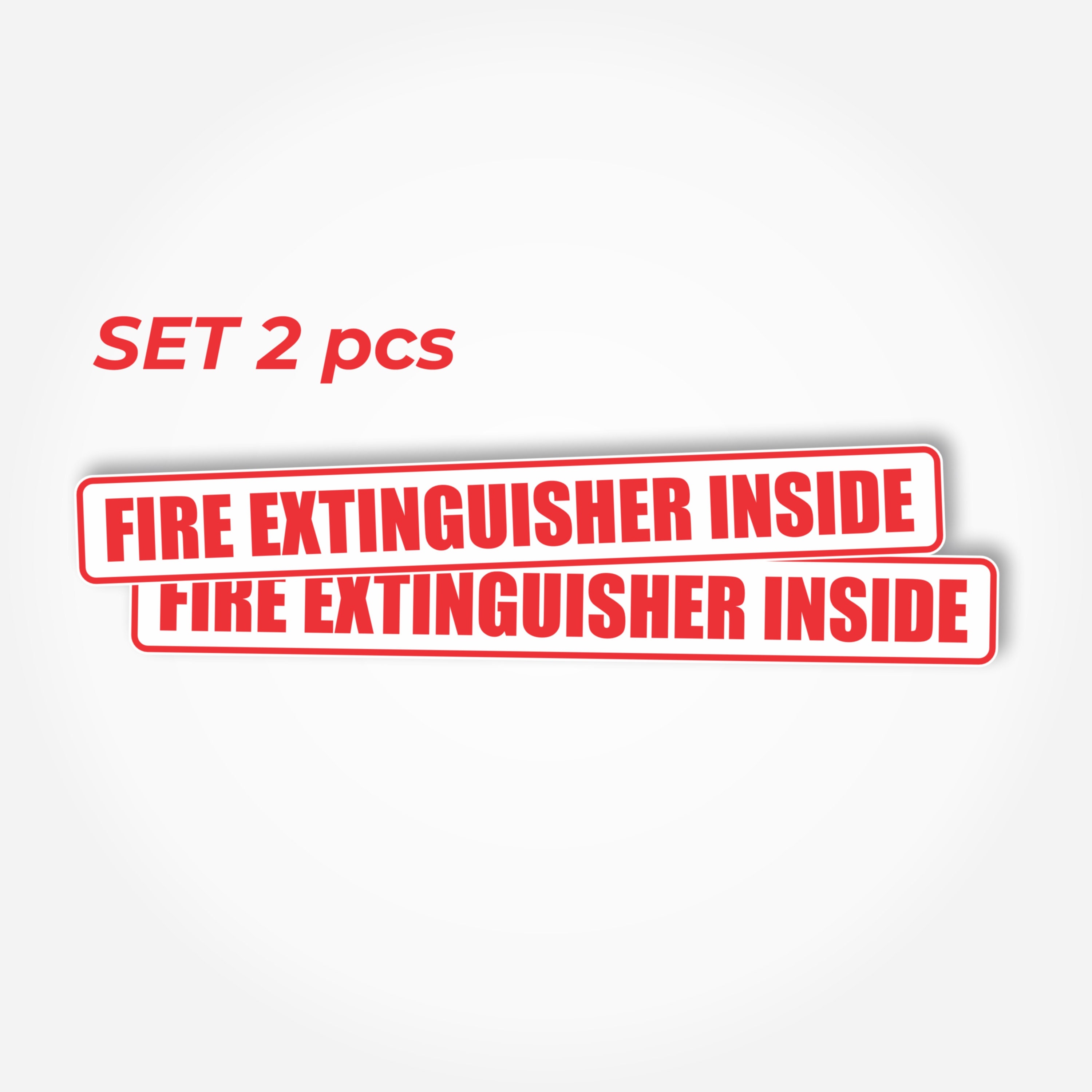 Fire Extinguisher Inside Decal Sticker Semi Truck Safety Decal Vinyl ...
