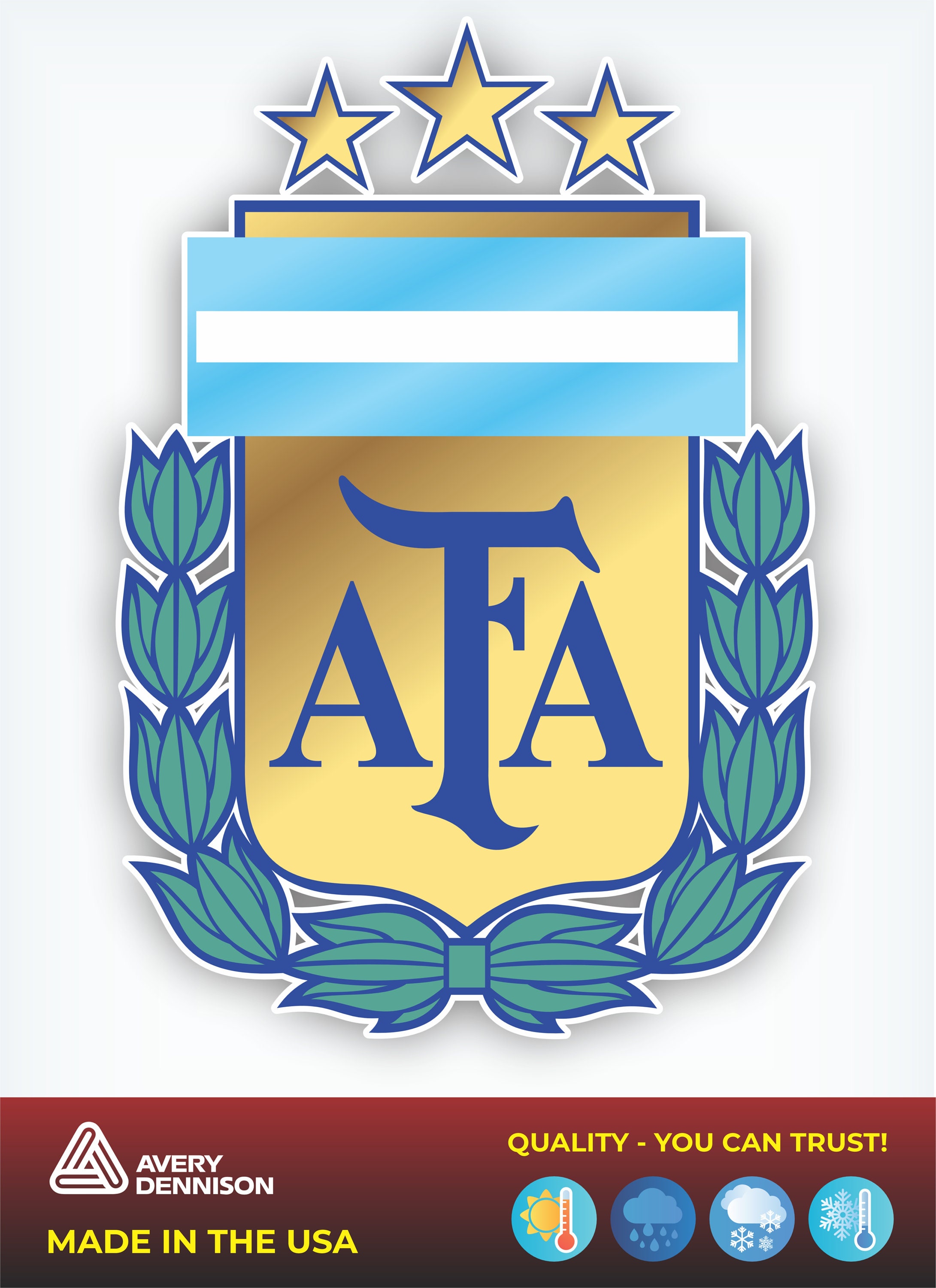 AFA Argentina National Team Soccer Football Car Bumper Sticker Decal - Etsy
