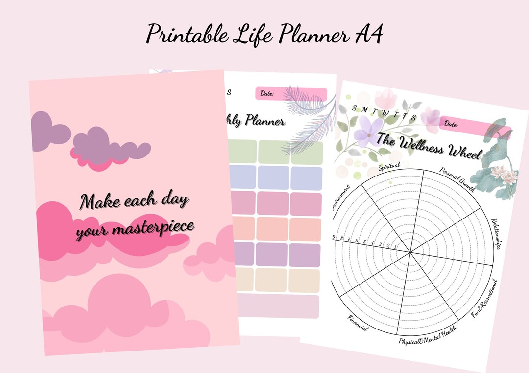 Printable Life Planner Daily Planner, Weekly Planner, Monthly Planner ...