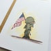 Hand Painted Card, Veteran’s Day, Military Art, American Flag Card ...