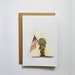 Hand Painted Card, Veterans Card, Military Card, American Flag Card ...