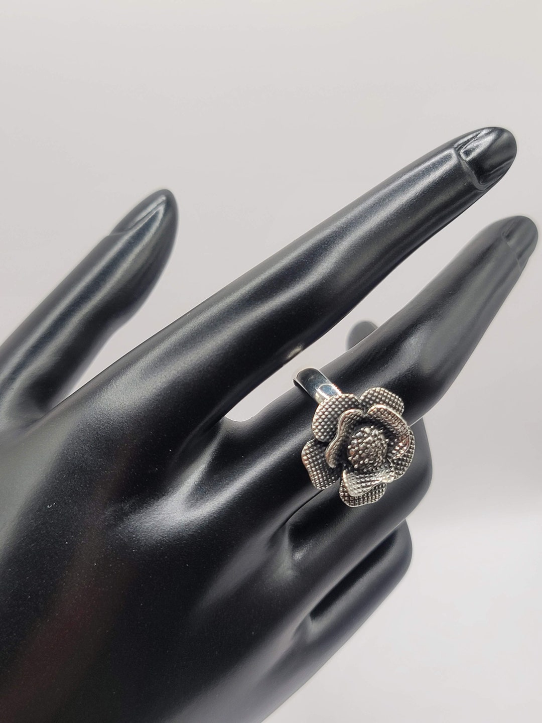 925 Sterling Silver Taxco Mexico, Marcasite Flower Ring. - Etsy