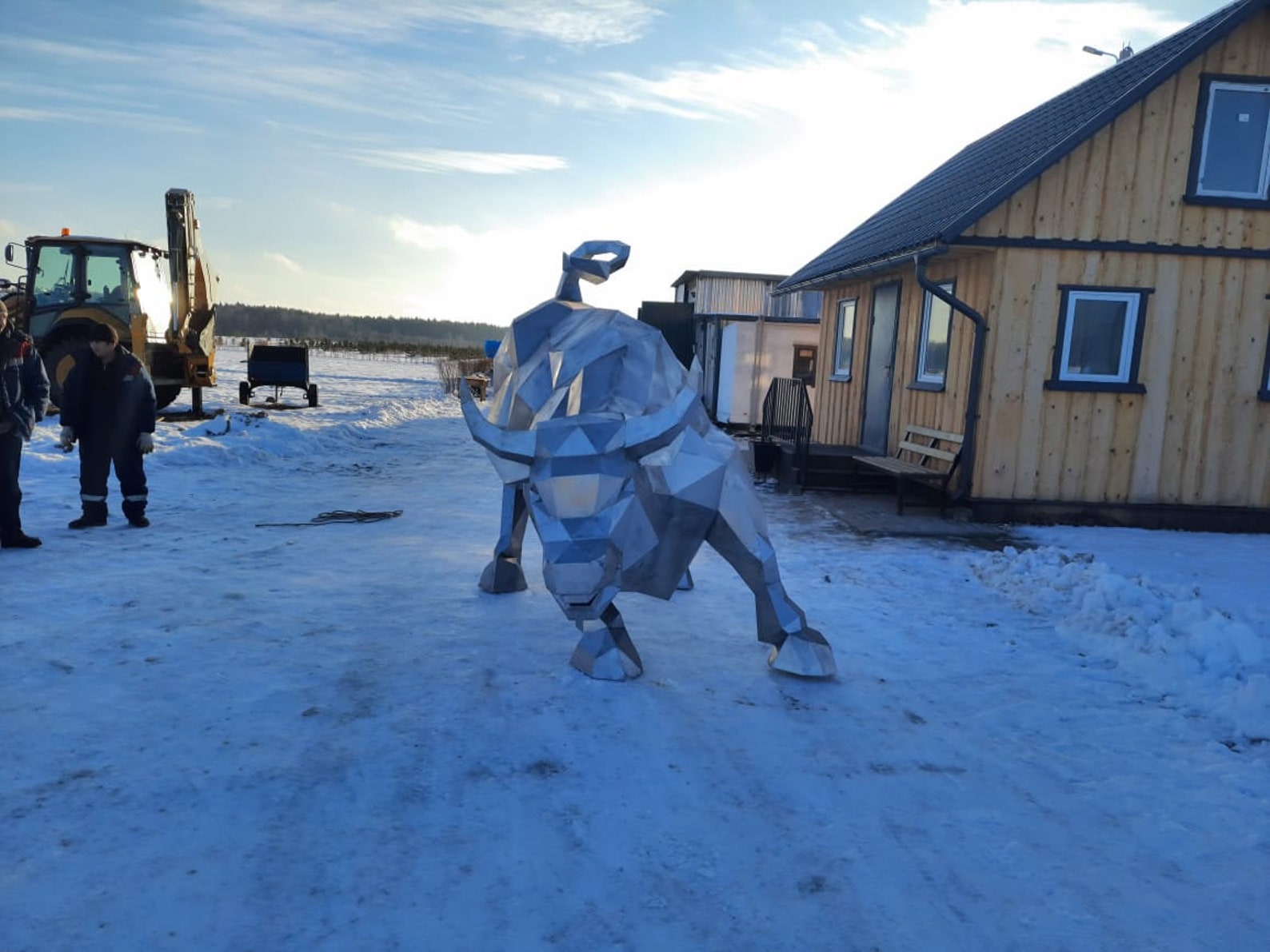 Bull in DXF for Assembly From Sheet Metal. 3D Animal Sculpture, 3D ...