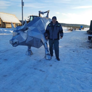 El Toro en DXF para ensamblar a partir de chapa metálica. Escultura ...