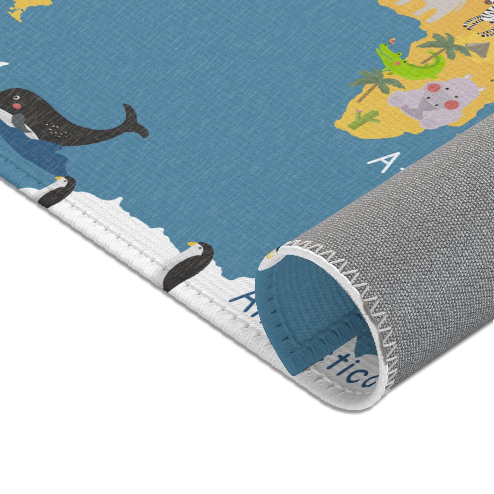 Educational World Map Area Rug 24x36 Inches Perfect for Kids Room Decor ...