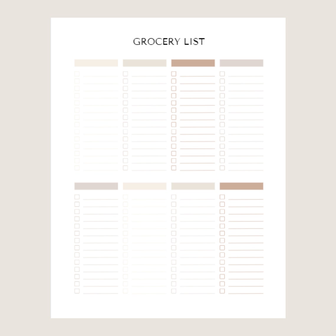 Printable Menu Download and Weekly Menu Planner Template Grocery List ...