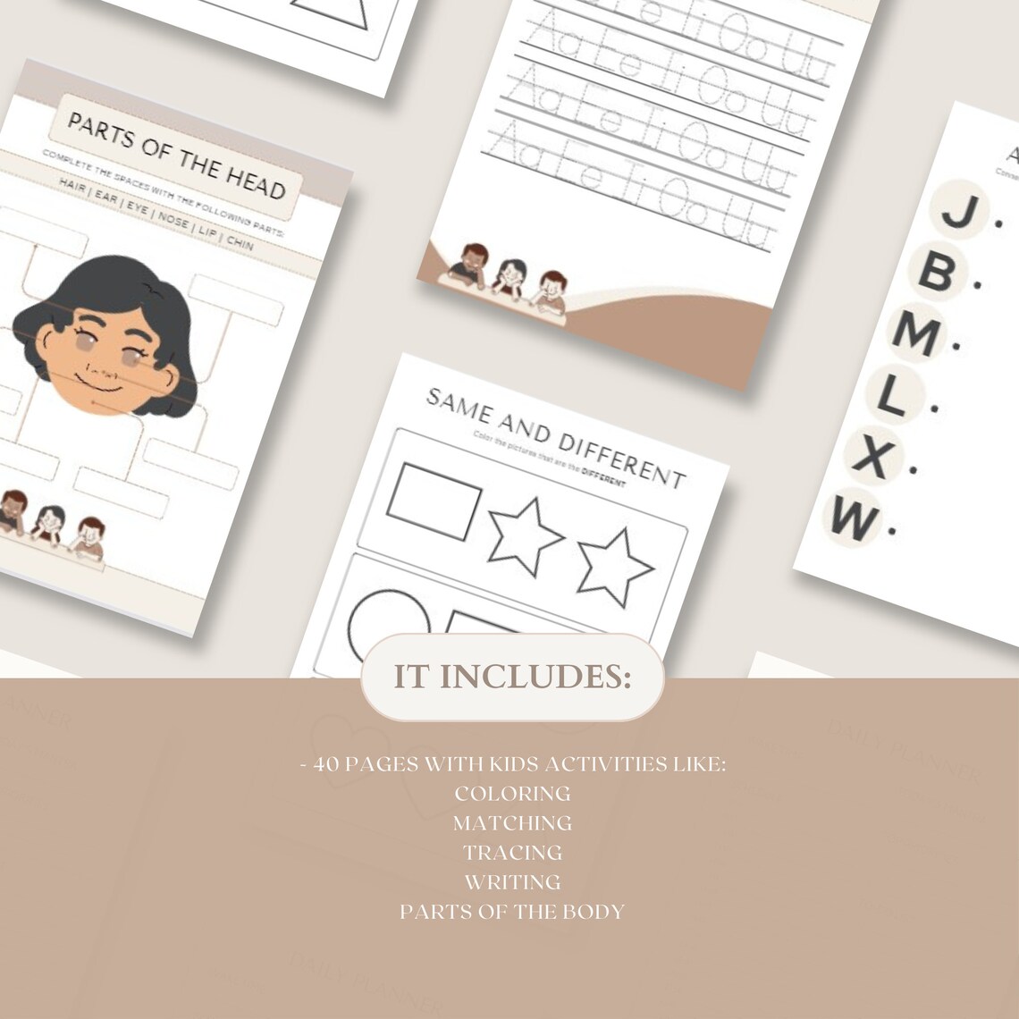 Printable Toddler Worksheets | Kid Activities | Toddler Workbook ...