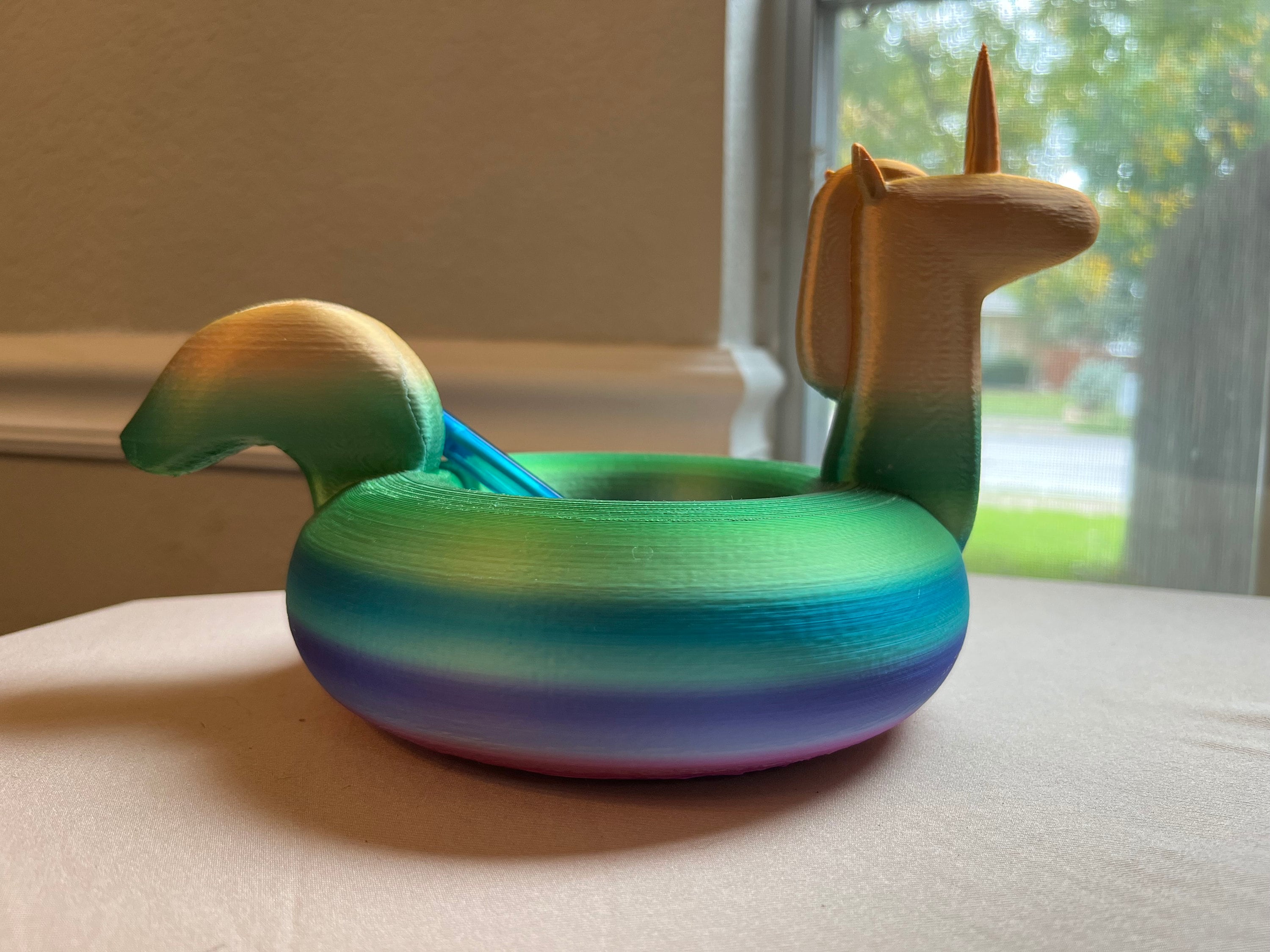 Rainbow Unicorn Pool Floatie Planter - Etsy