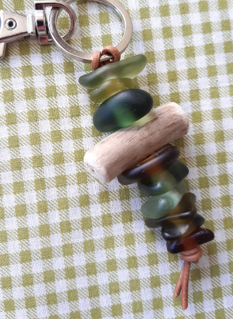 Sea Glass Key Chain - Etsy New Zealand