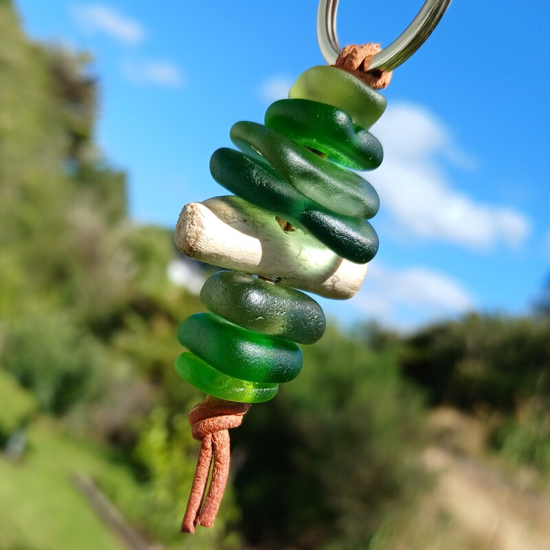 Sea Glass Keychain - Etsy