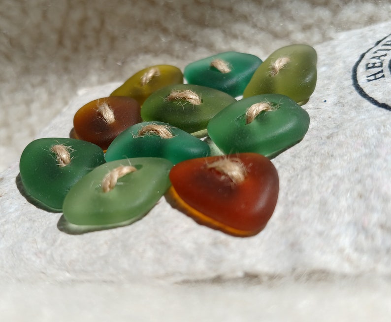 Sea Glass Buttons - Etsy